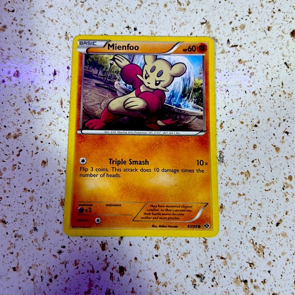 Toys | Mienfoo Pokmon Card | Poshmark